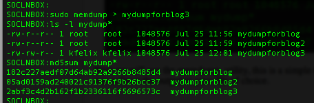 Ken Felix Security Blog: How to dump memory on Linux systems