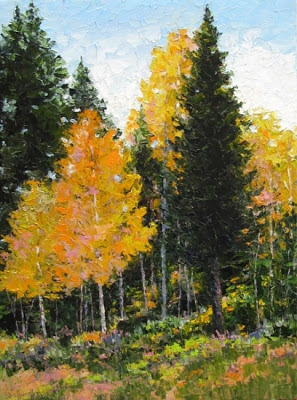 Contemporary Artists of Colorado: Original Aspen Tree Oil Landscape ...