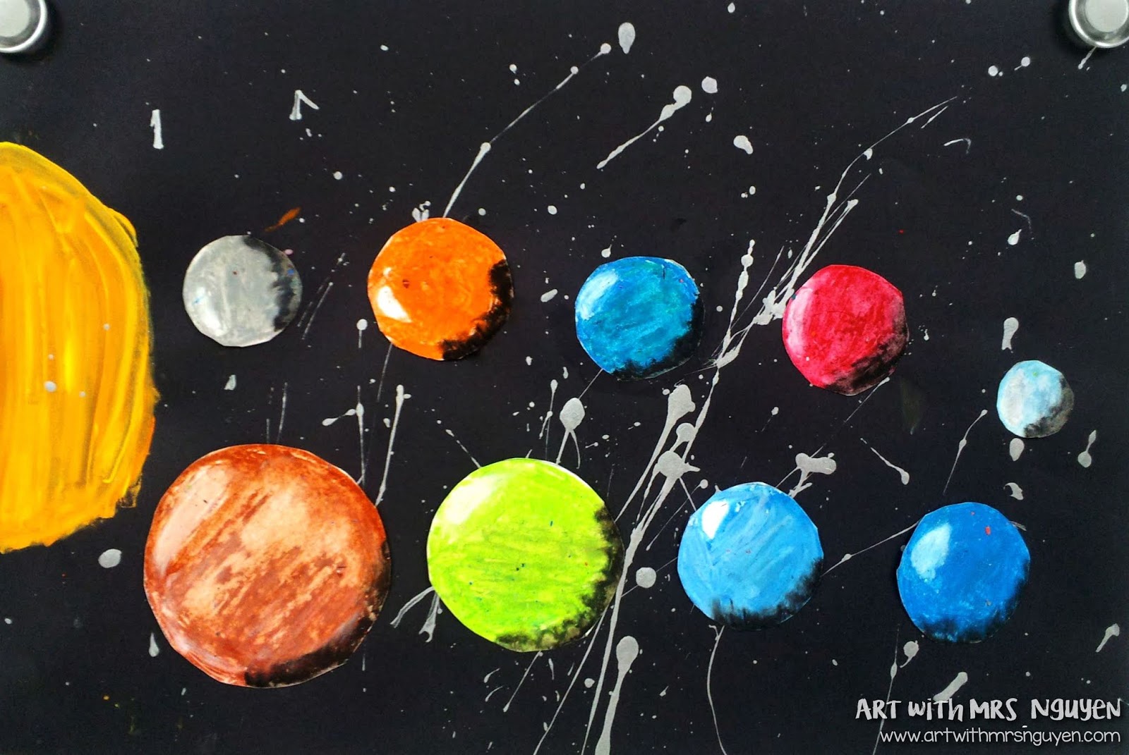 Oil Pastel Solar System - Part 2 (5th) | Art with Mrs. Nguyen