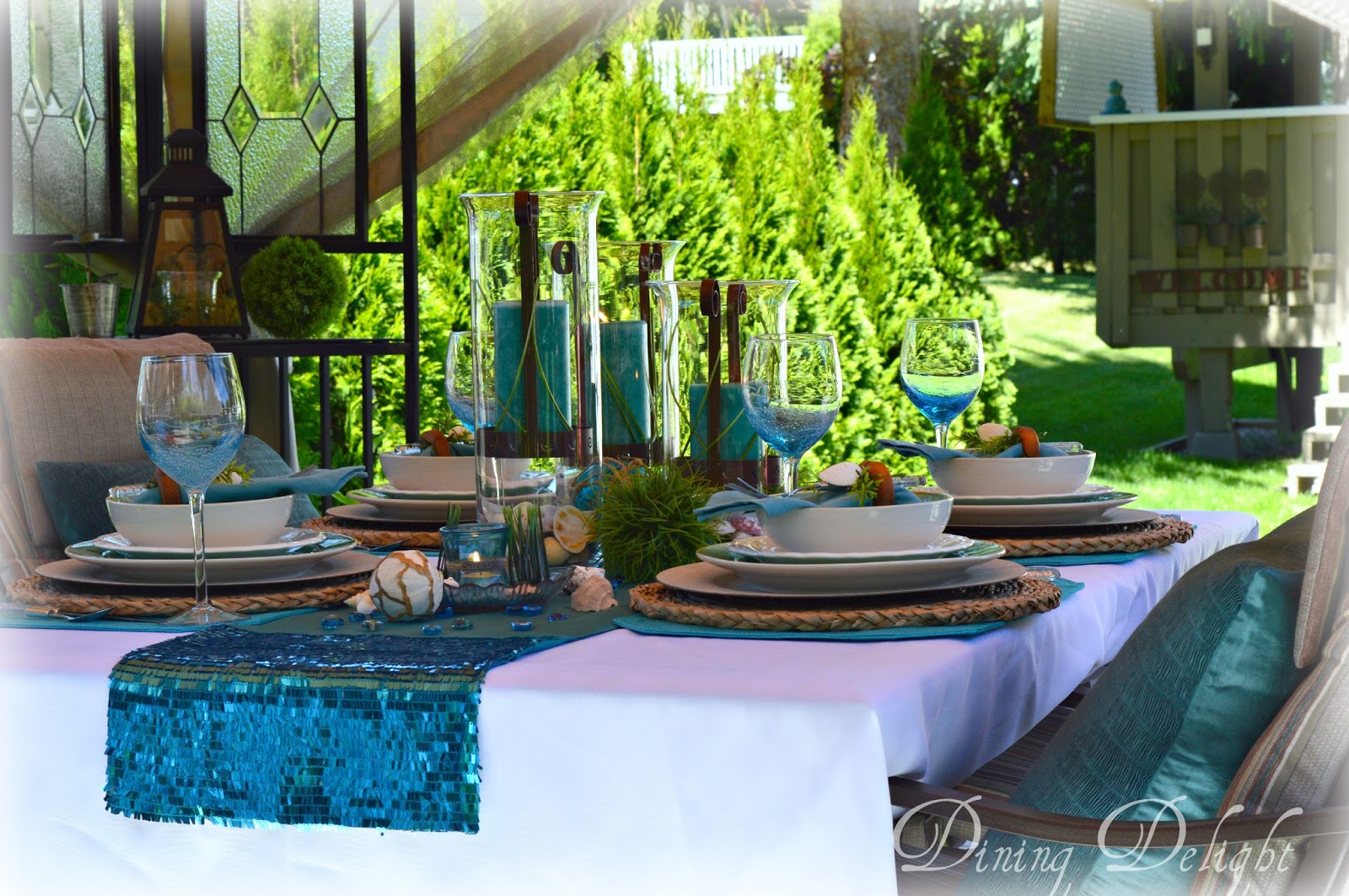 Dining Delight: Beach Tablescape in the Cabana