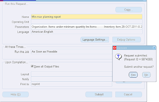 Oracle Applications: Oracle Min Max Planning