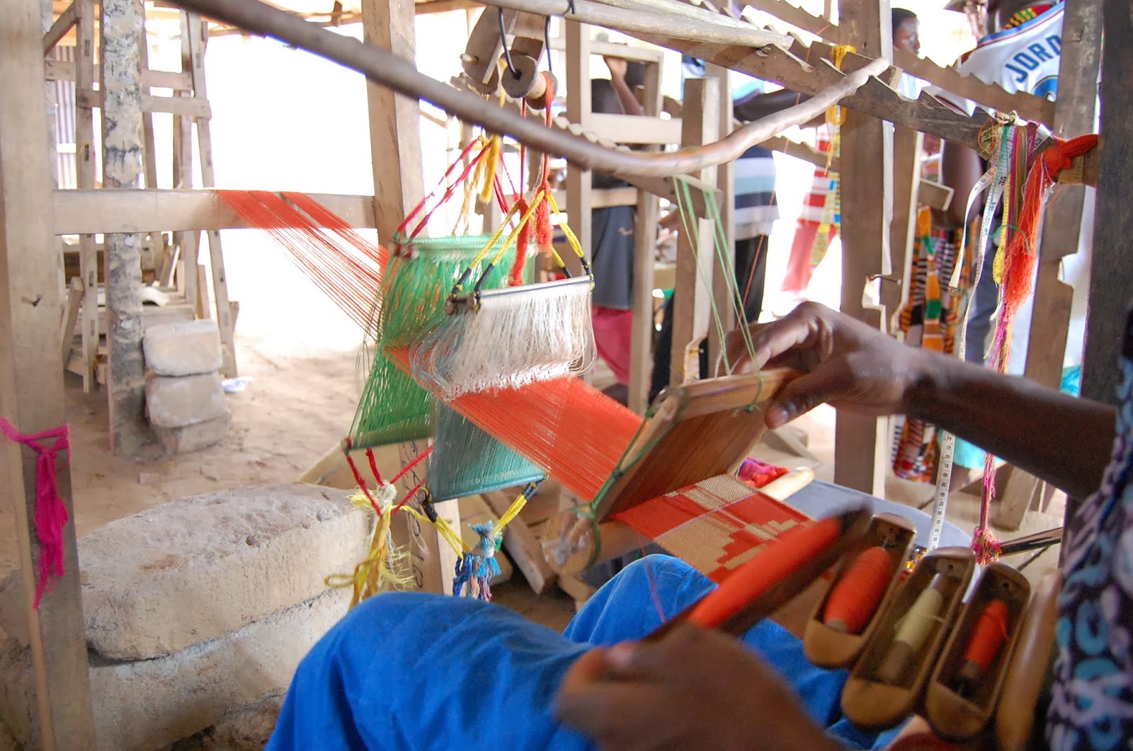 UAlbany/Ghana : November 9...Field Trip to Bonwire Kente Weaving Village