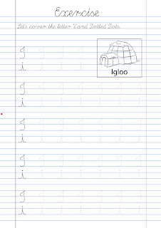 To print // activity Vowel "i" dotted in PDF