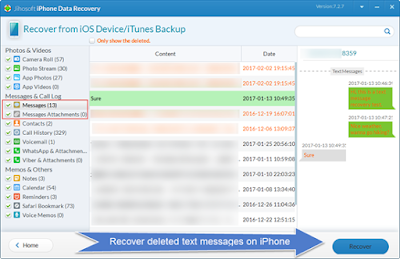iPhone 7 Data Recovery: How to Recover Deleted Text Messages on iPhone ...