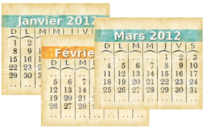Etiquettes à gogo: Etiquettes "Calendrier"