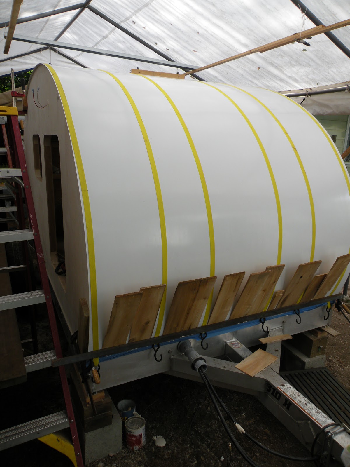 Emmitt's Teardrop Adventures: The Top and Front are Covered with Filon