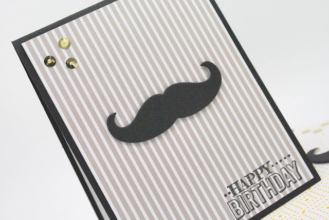 PinkBlingCrafter: A Simple Masculine Card with Mr. Mustache