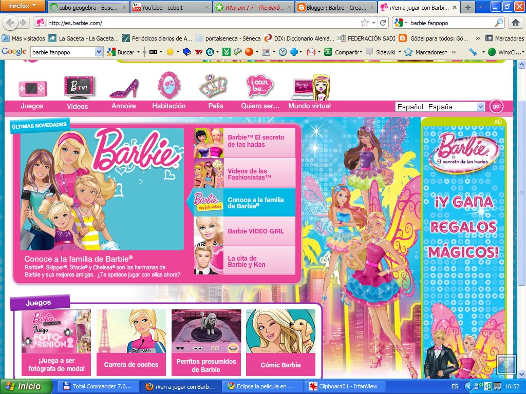 Barbie: Barbie actualiza su sitio web