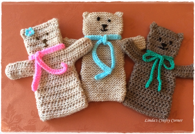 .Linda's Crafty Corner: Crochet Teddy Hand Puppet Pattern