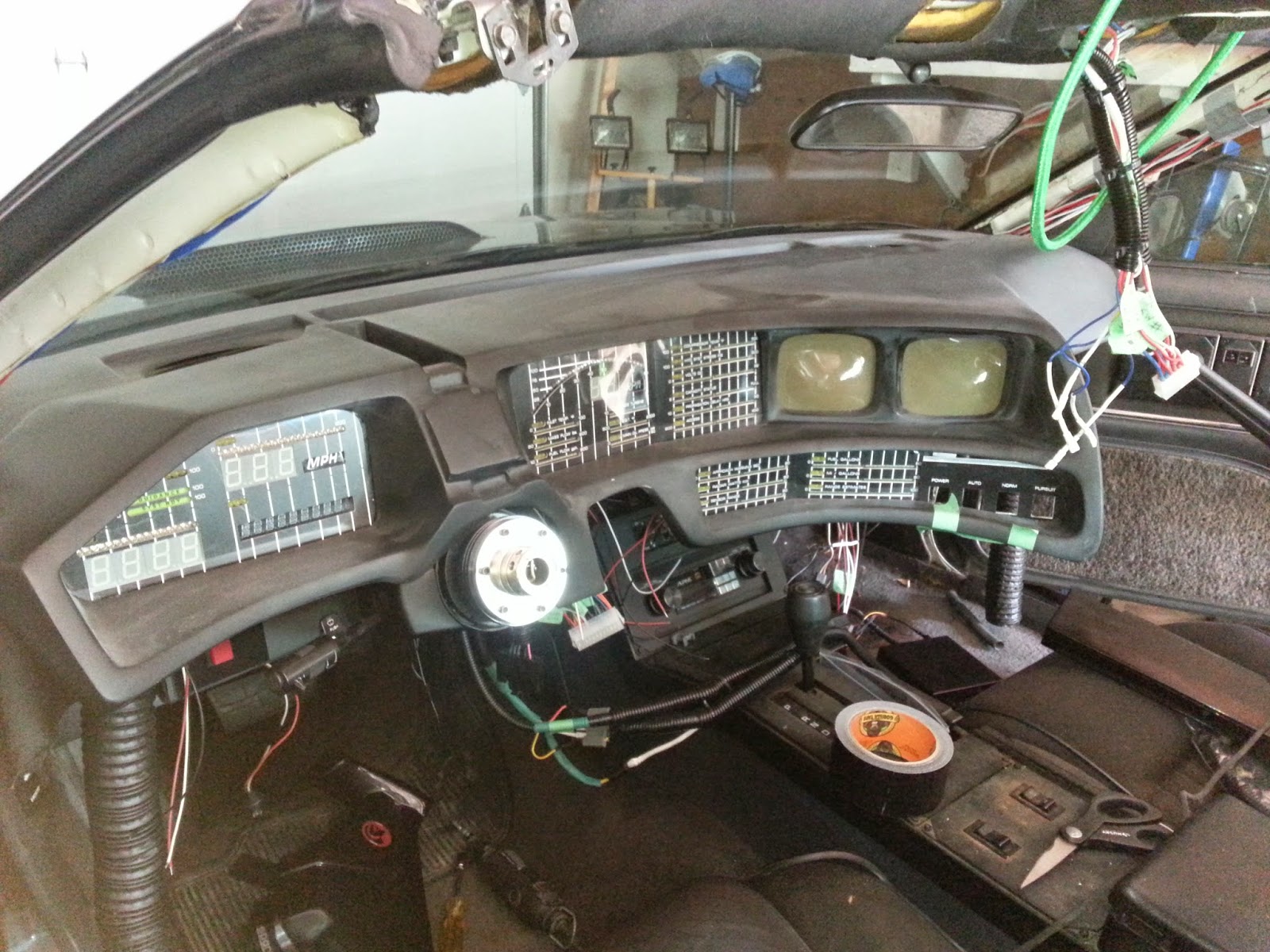 My Knight Rider 2000 project: Dash Test Fitting