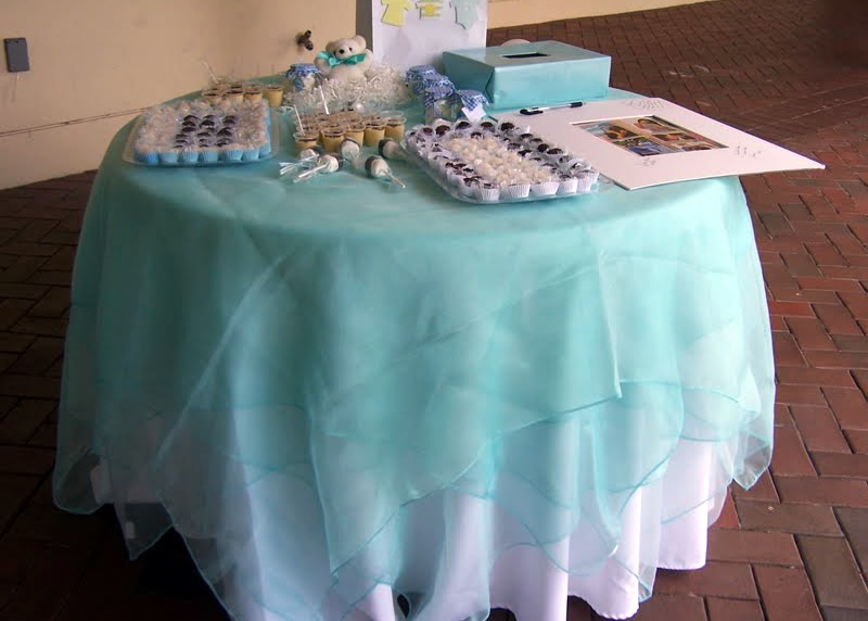 The Baby Shower Fiestas: Decoración de Baby Shower de color Turquesa