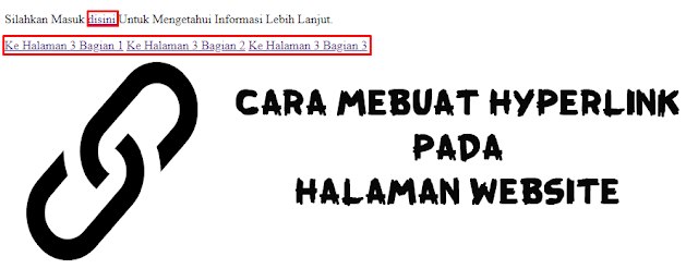 Cara Membuat Hyperlink Pada Halaman Website - Gusti Arianda