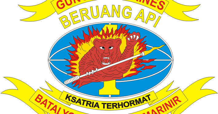 Logo YONIF 1 / Marinir Beruang Api - Surabaya | Caretet