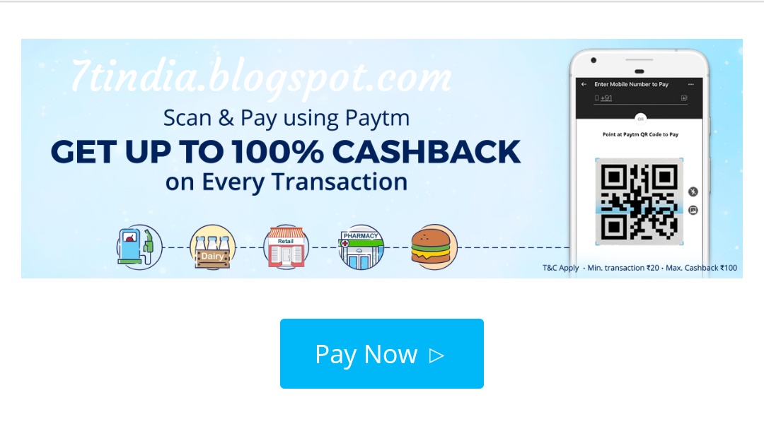 Paytm loot trick:-Scan and pay using your paytm wallet and get 100% ...