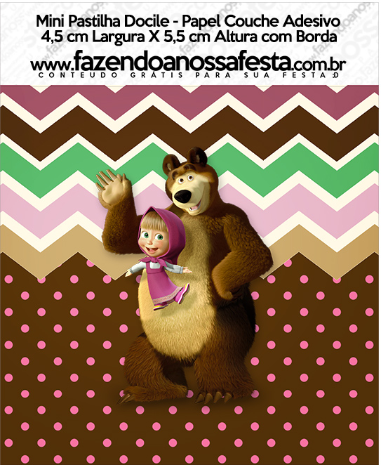 Masha and the Bear Party: Free Printable Candy Bar Labels. - Oh My ...
