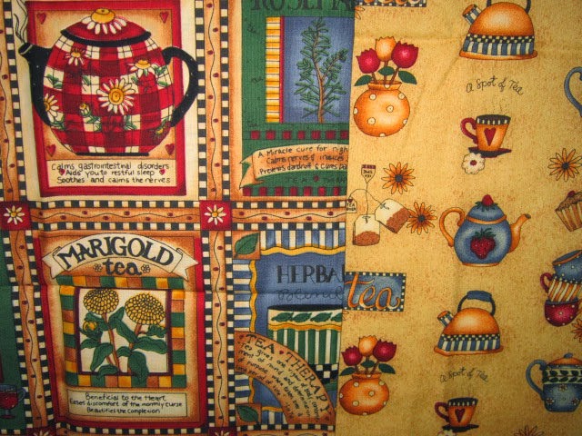 Relevant Tea Leaf: Tea Themed Fabric