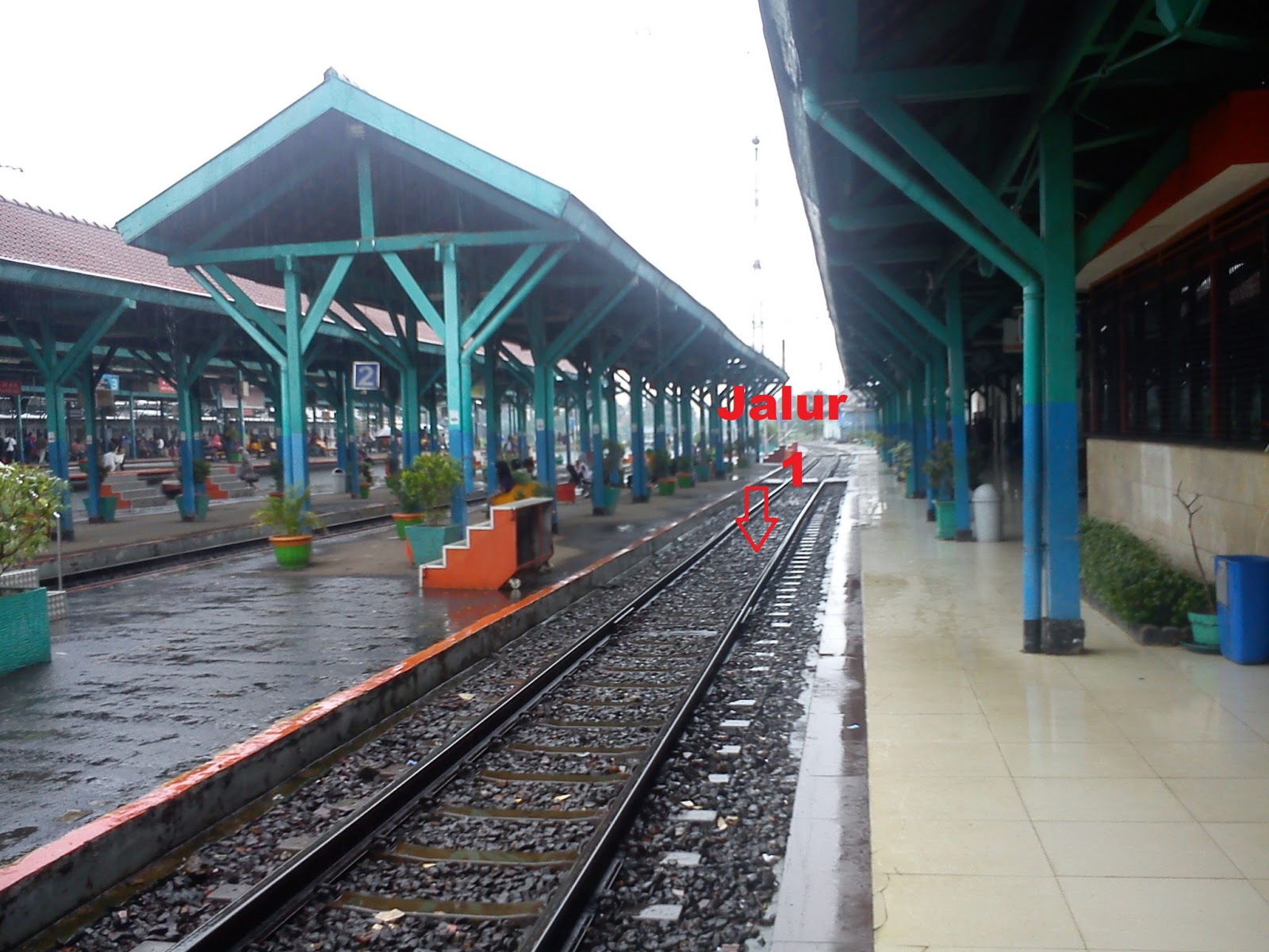 Jalur/Peron-Peron di Stasiun Manggarai