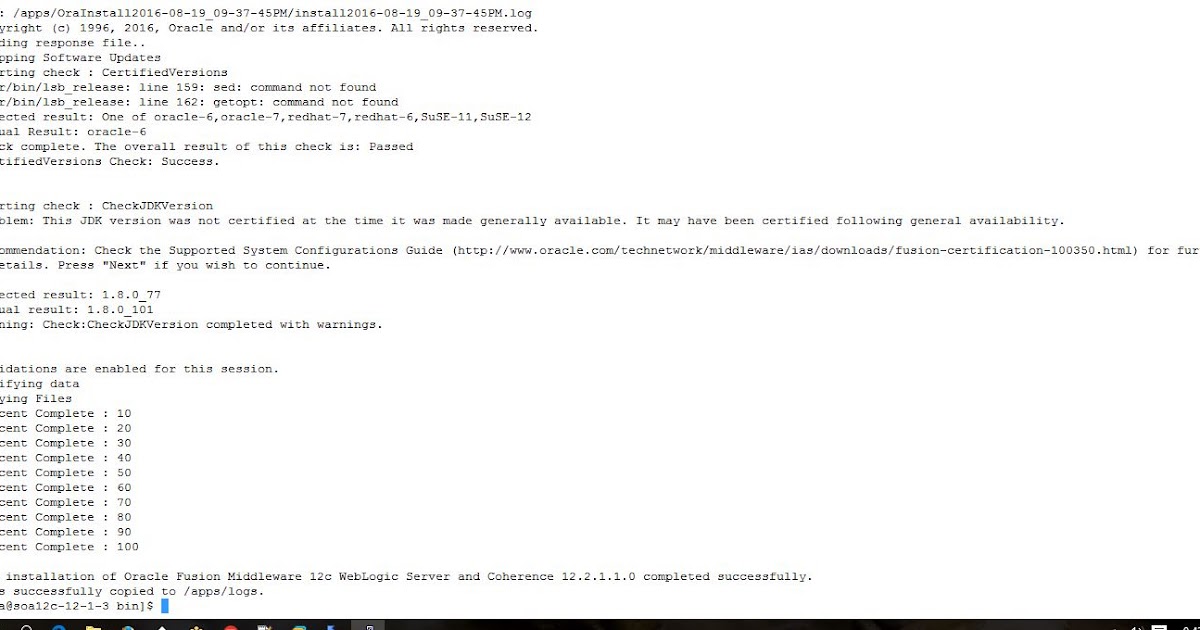 Middleware Devops Middleops Weblogic 12 2 1 1 Install