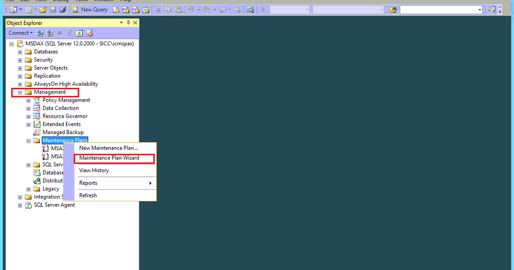 Microsoft Dynamics D365 F&O and Axapta: Database Maintenance Plan ...