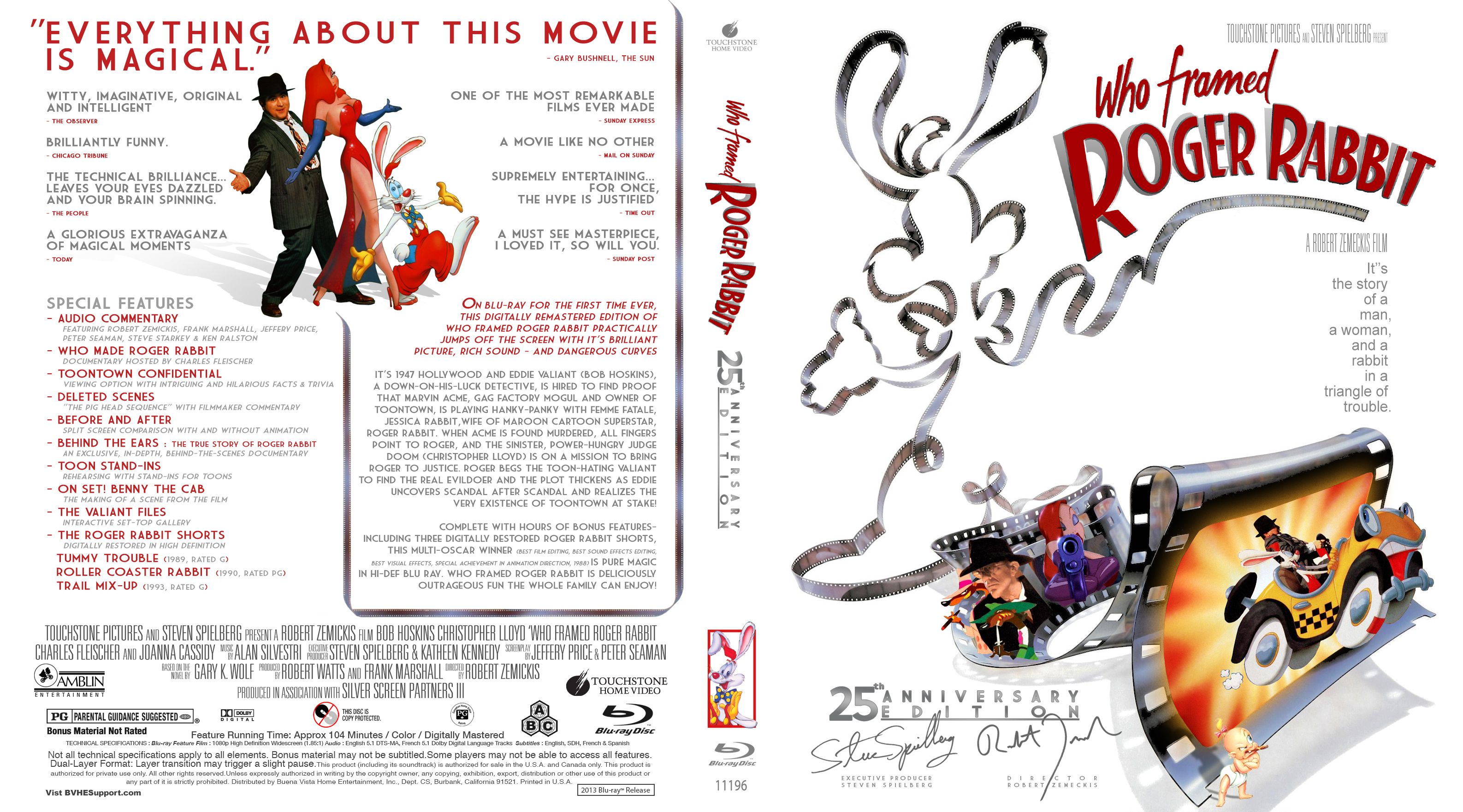 Capa Bluray Who Framed Roger Rabbit - DVD Cover - Baixar Capas de ...