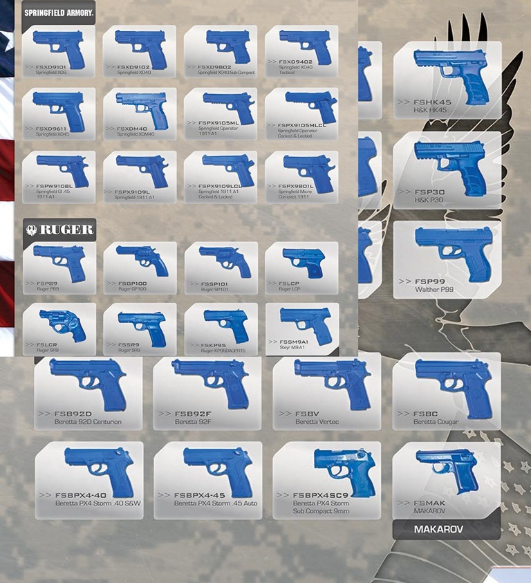 Señuelos militares: Armas y explosivos de entrenamiento