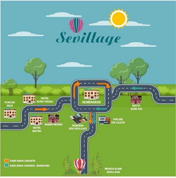 taman wisata alam sevillage Cipanas: Paket pelajar wisata alam sevillage