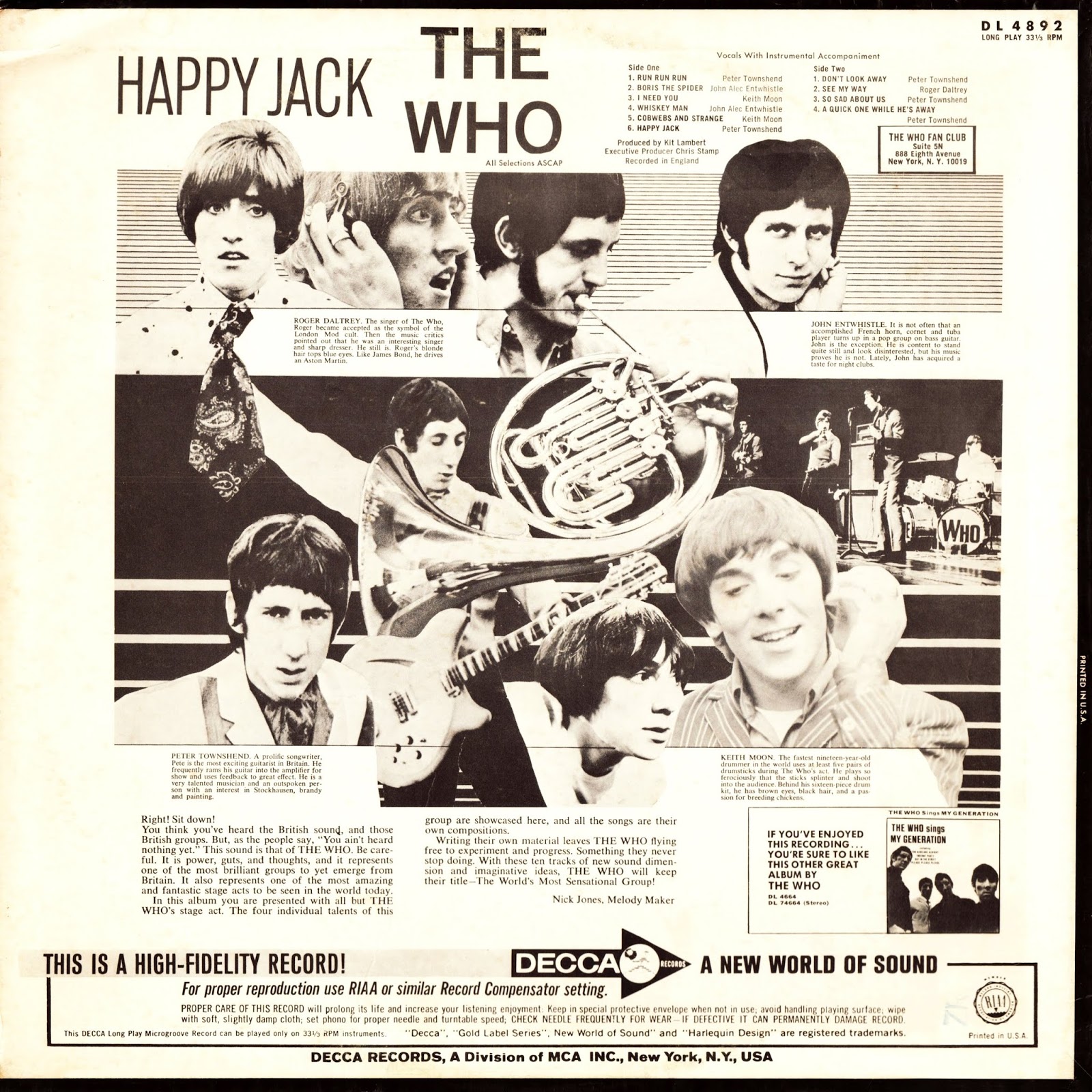 1966 Happy Jack - The Who - Rockronología