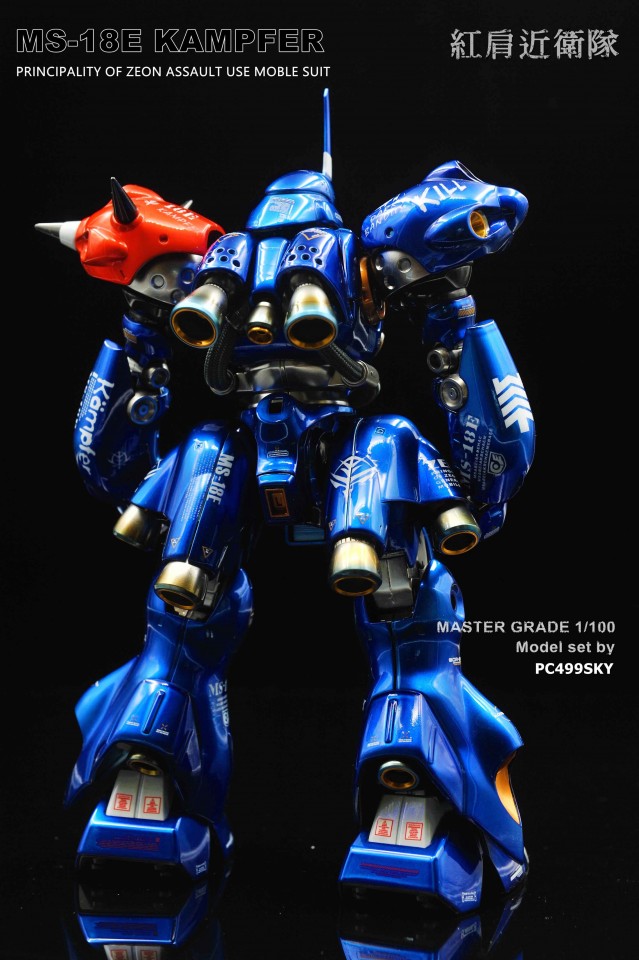 Custom Build: MG 1/100 MS-18E Kampfer [Metallic Finish]