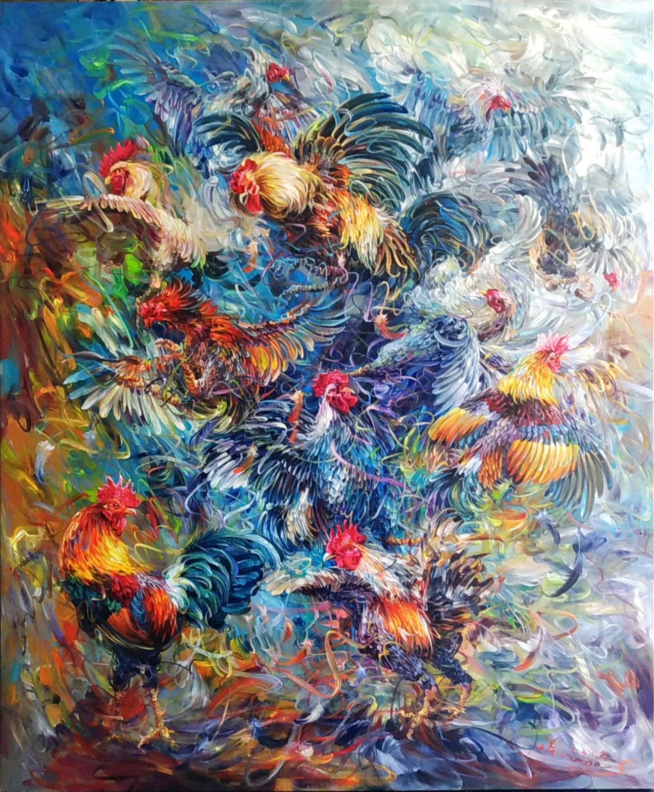 WL FRAMING & ART SDN BHD (960835-D): This painting by Taufik Rahman ...