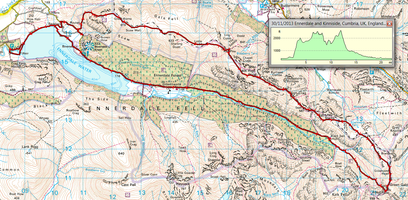 Oversharing: Half of the Ennerdale Horseshoe