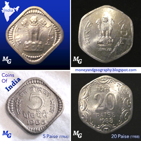 Wonderful World Money (Money & Geography Blog): Asia's Odd-Shaped Coins