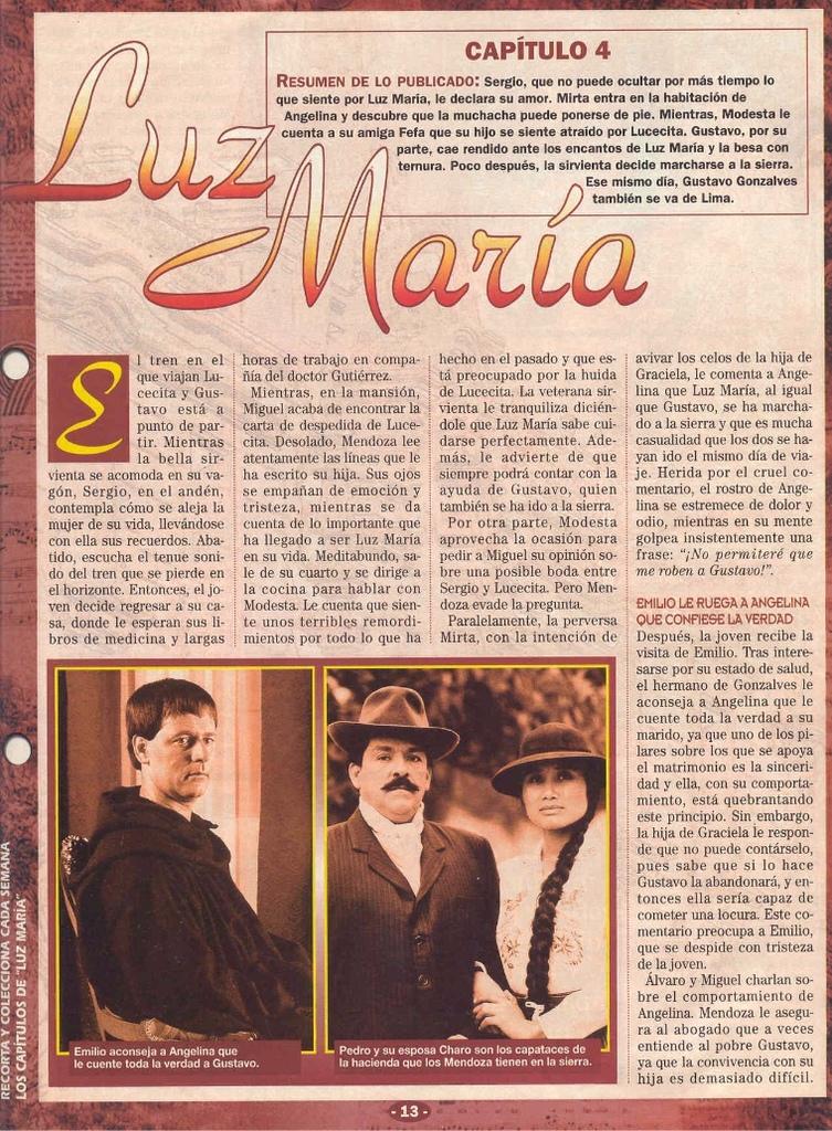 FILMY KOSTIUMOWE: Luz María (TV Serial 1998– )