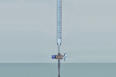 Materiales de laboratorio clínico.: Bureta.