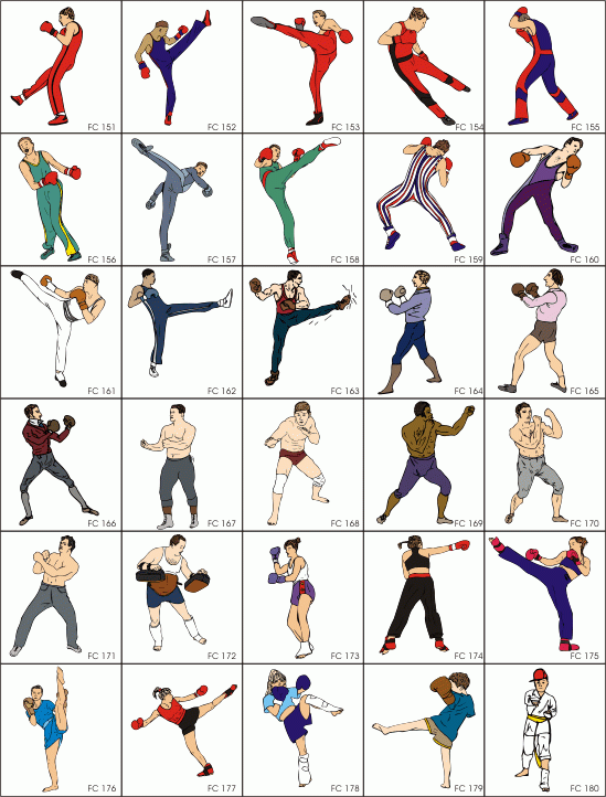 full contad: Tecnicas mas comunes en el full contact