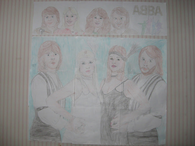 ABBAFan456's Blog: More ABBA Drawings! + My Big ABBA Picture