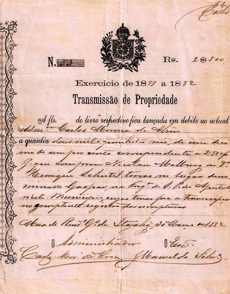 CLUBE DOS ENTAS ITAJAI: DOCUMENTOS ANTIGOS - III