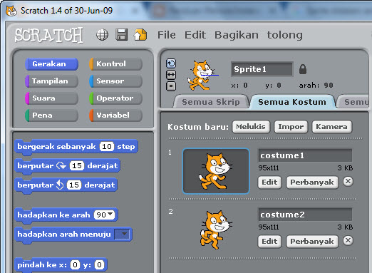 Petunjuk Memulai Pembuatan Animasi Scratch dengan Sukses