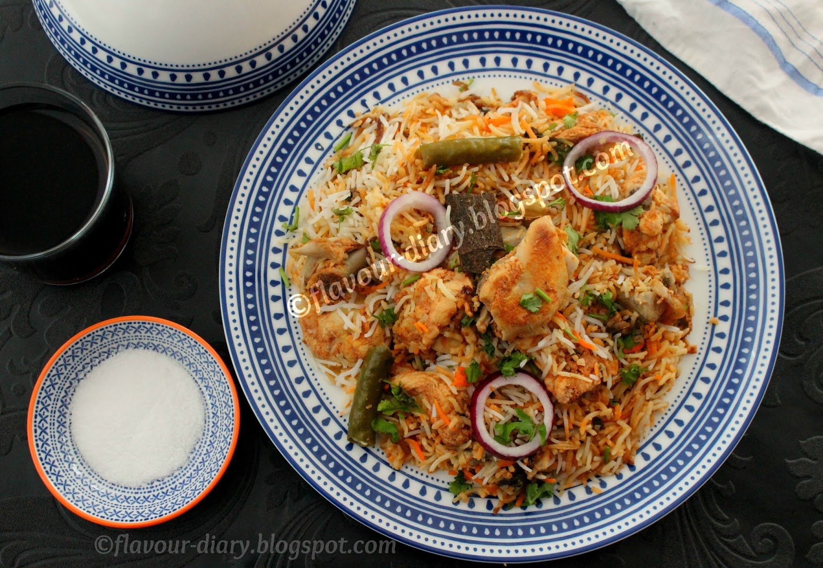 Flavour Diary: Hyderabadi Chicken kachi Akhni Dum Biryani | Hyderabadi ...