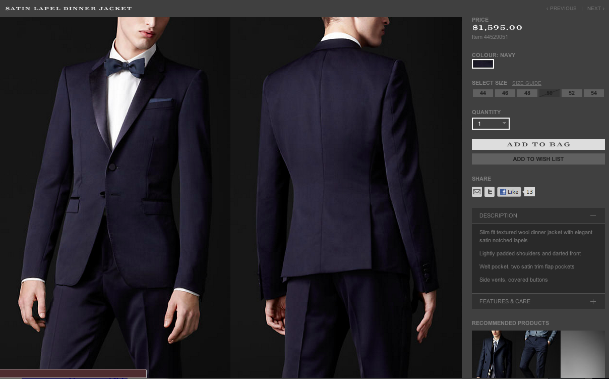 Burberry : Positioning of Ecommerce Related to Brick & Mortar