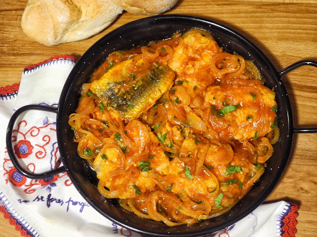 O Meu Tempero: Filetes de sardinha (fritos em azeite) com cebolada