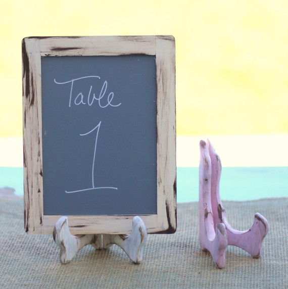 We're Crazy About: Rustic Table Numbers | Cloud 9 Weddings & Papers