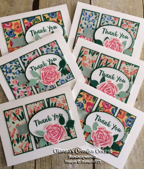 Fun Stamper - Oksana Semenska: Thank You with Abstract Impressions