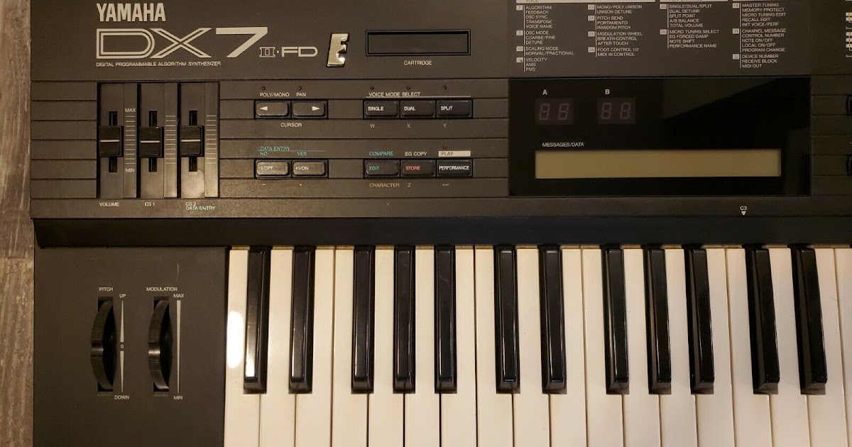 MATRIXSYNTH: Yamaha DX7IIFD 61-Key 16-Voice Digital FM Synthesizer Classic