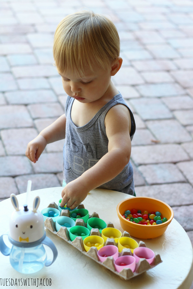 Sorting & Snacking {jelly beans} | Tuesdays with Jacob