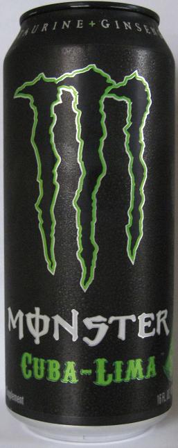 Caffeine King: Monster Cuba-Lima Energy Drink Review