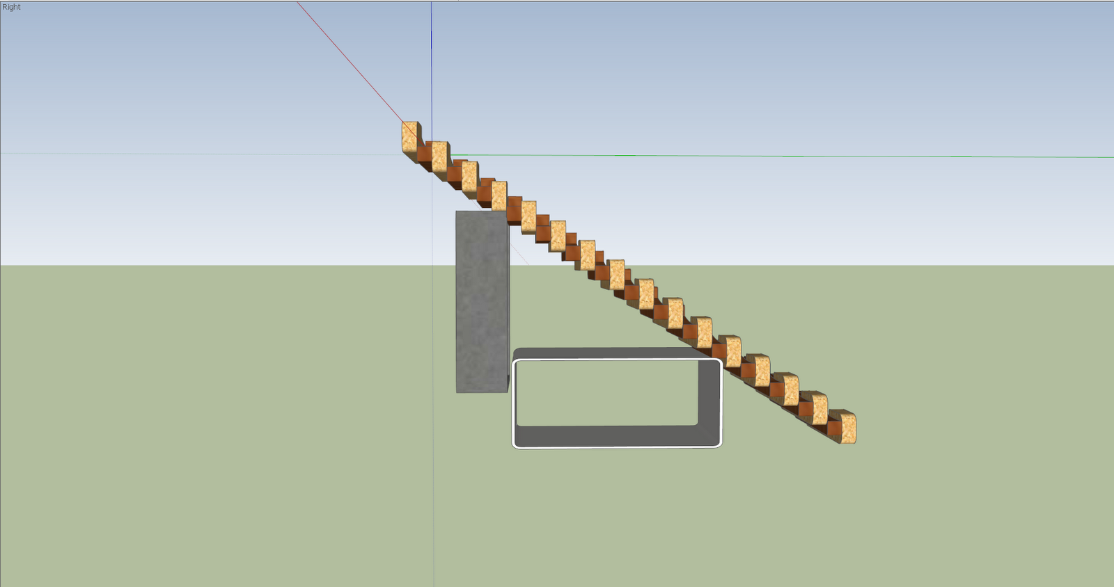 Jeff's ARCH: 3D model (stair) 1