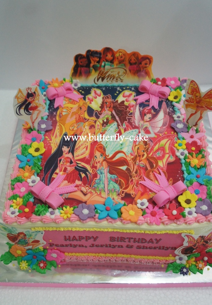 Butterfly Cake: Winx Club Enchantix cake