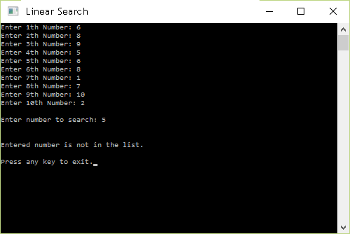 Linear Search and Binary Search using C and C++ Language - recursive ...