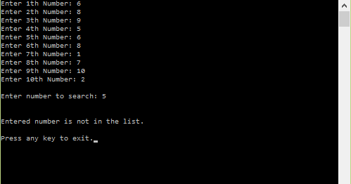 Linear Search and Binary Search using C and C++ Language - recursive ...