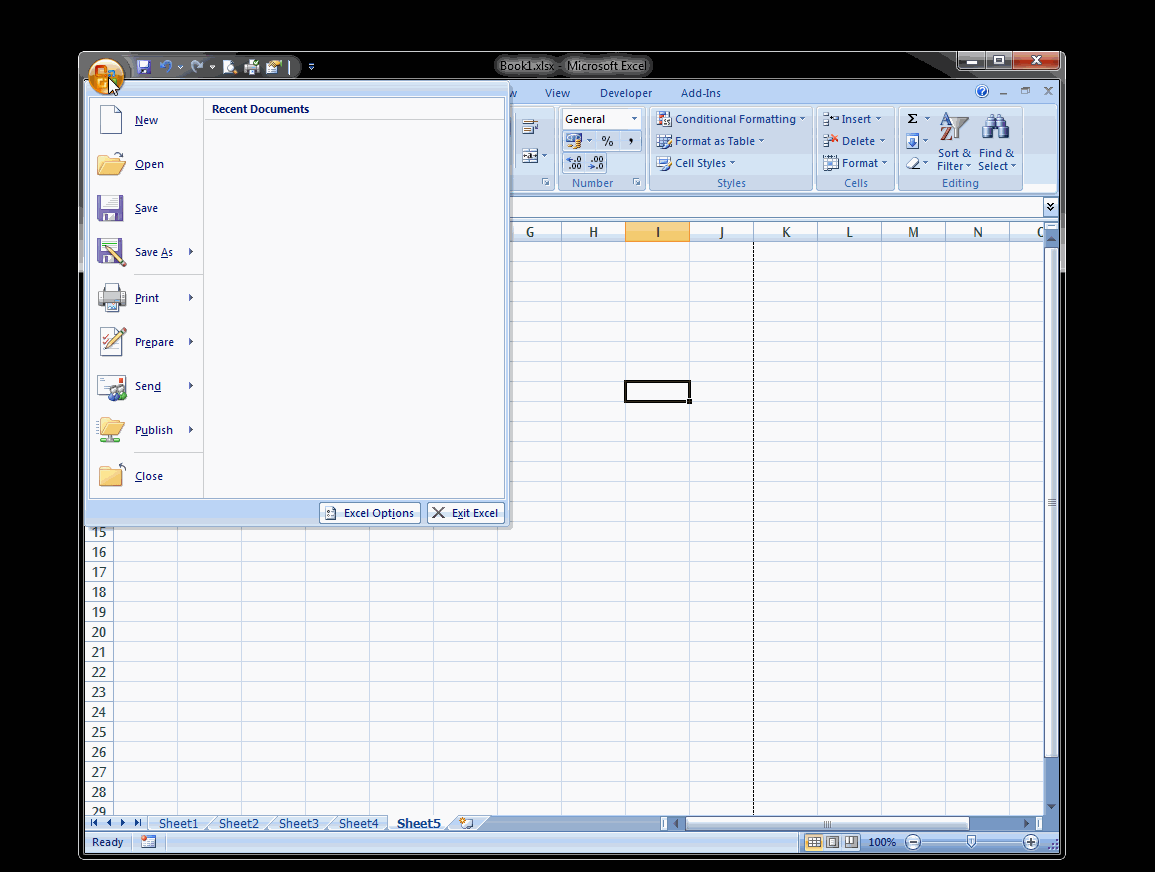 How To Change Your Colour Scheme In Excel 2007 With excel Options how-to-change-your-colour-scheme-in-excel-2007-with-excel-options